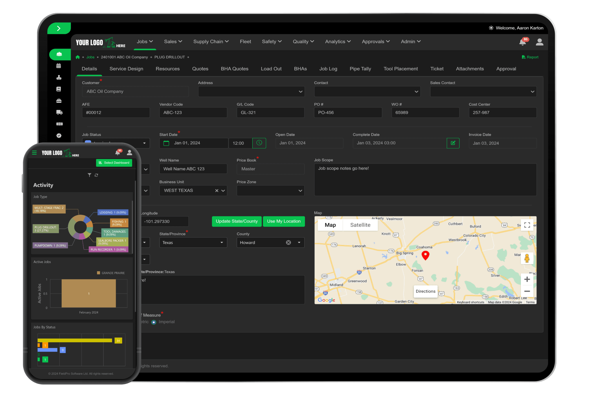 Oil and Gas Software - FieldPro Software
