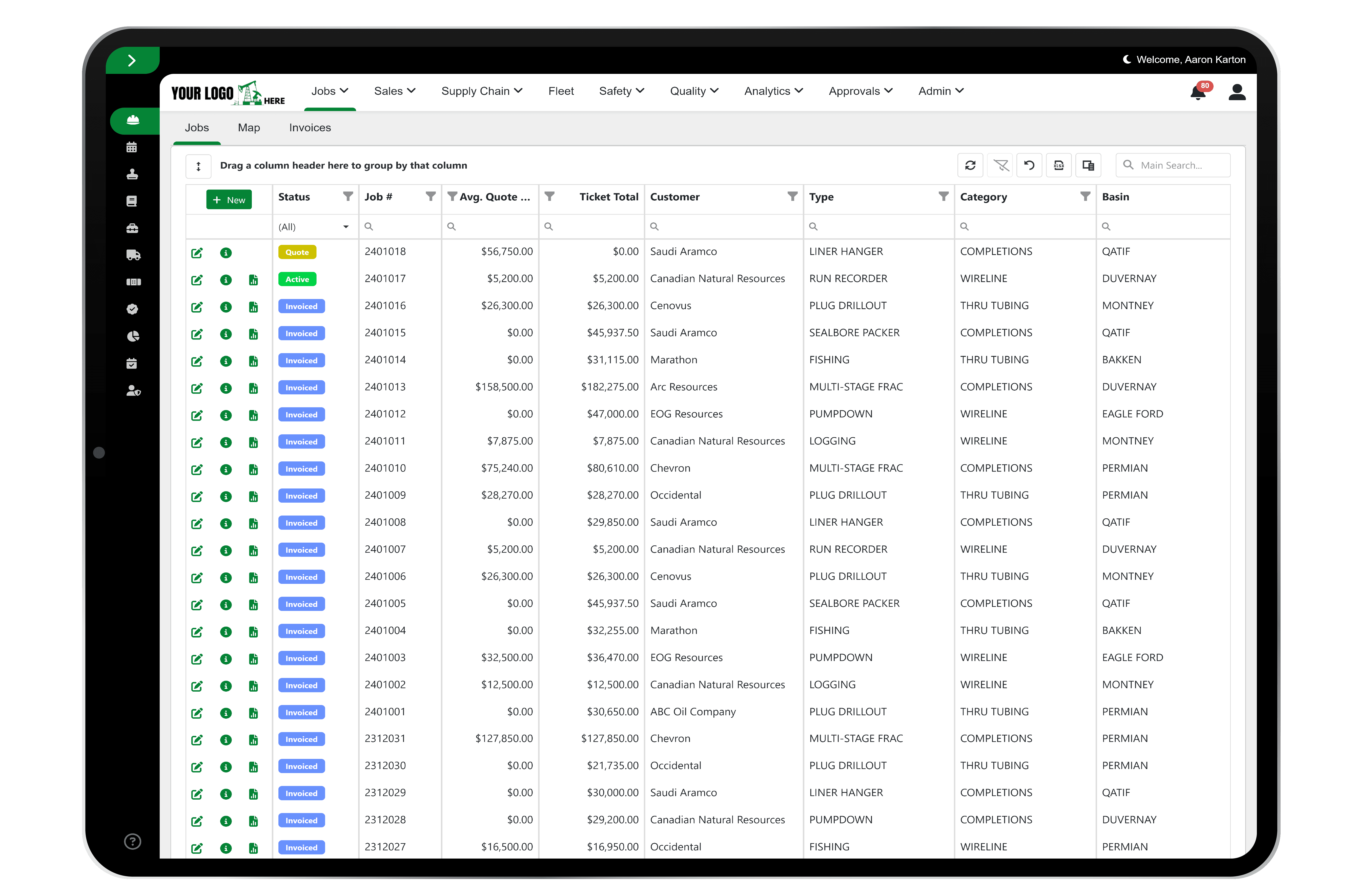 Oil and Gas Software - FieldPro Software